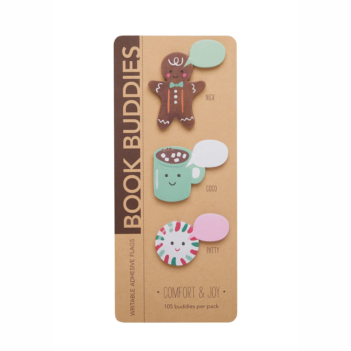 'Comfort & Joy' Book Buddies sticky notes – Nest